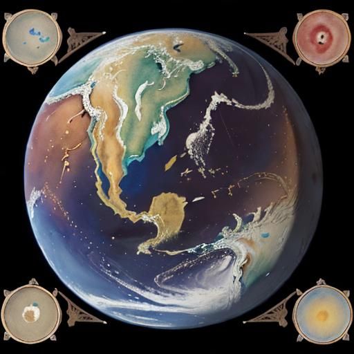 Alt-Earth Map - AI Generated Artwork - NightCafe Creator