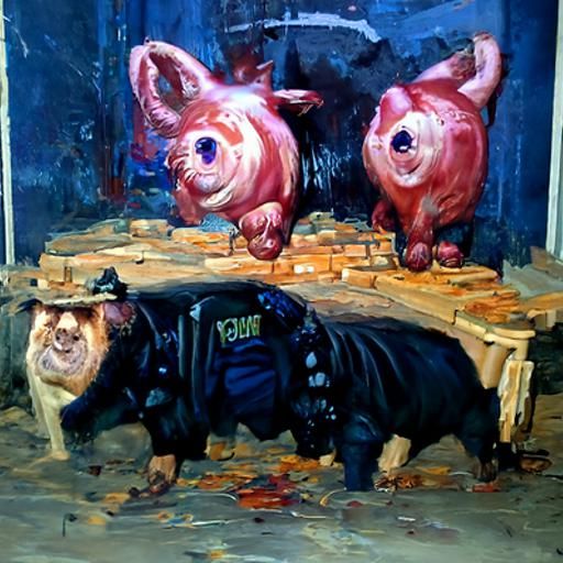 pigs - AI Generated Artwork - NightCafe Creator