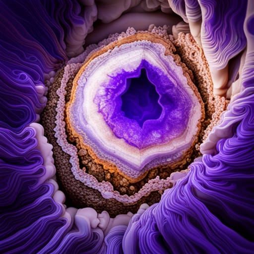 Purple geode - AI Generated Artwork - NightCafe Creator