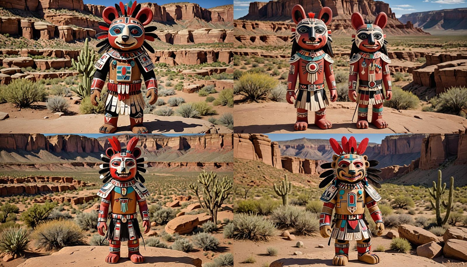 Hon, Hopi Bear Katsina - AI Generated Artwork - NightCafe Creator