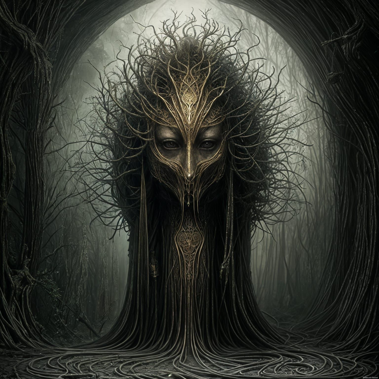 Veiled - Monstrous Birth from a Womb of Hatred in Photoreali...