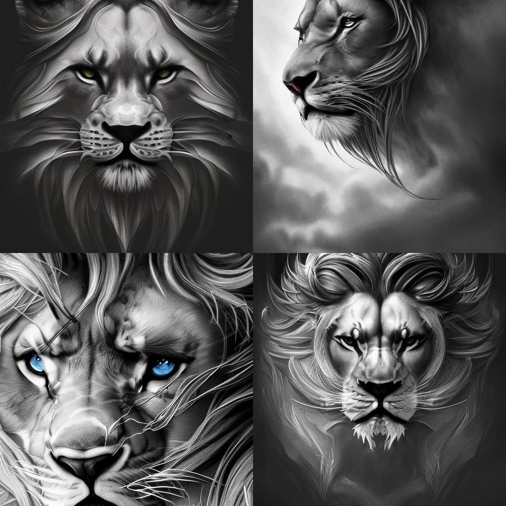 Roaring lion, creature of nightmare - AI Generated Artwork - NightCafe ...