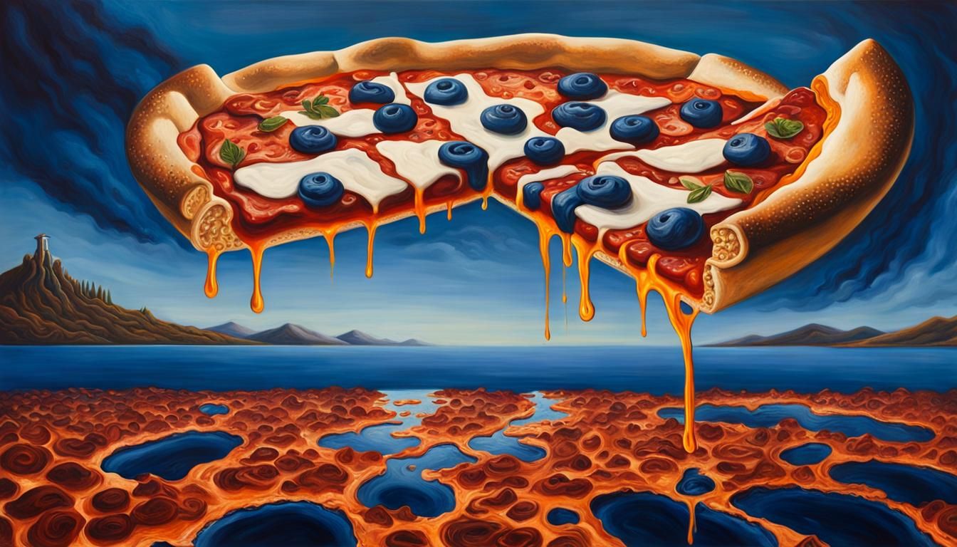 The flee of the Pizza - AI Generated Artwork - NightCafe Creator