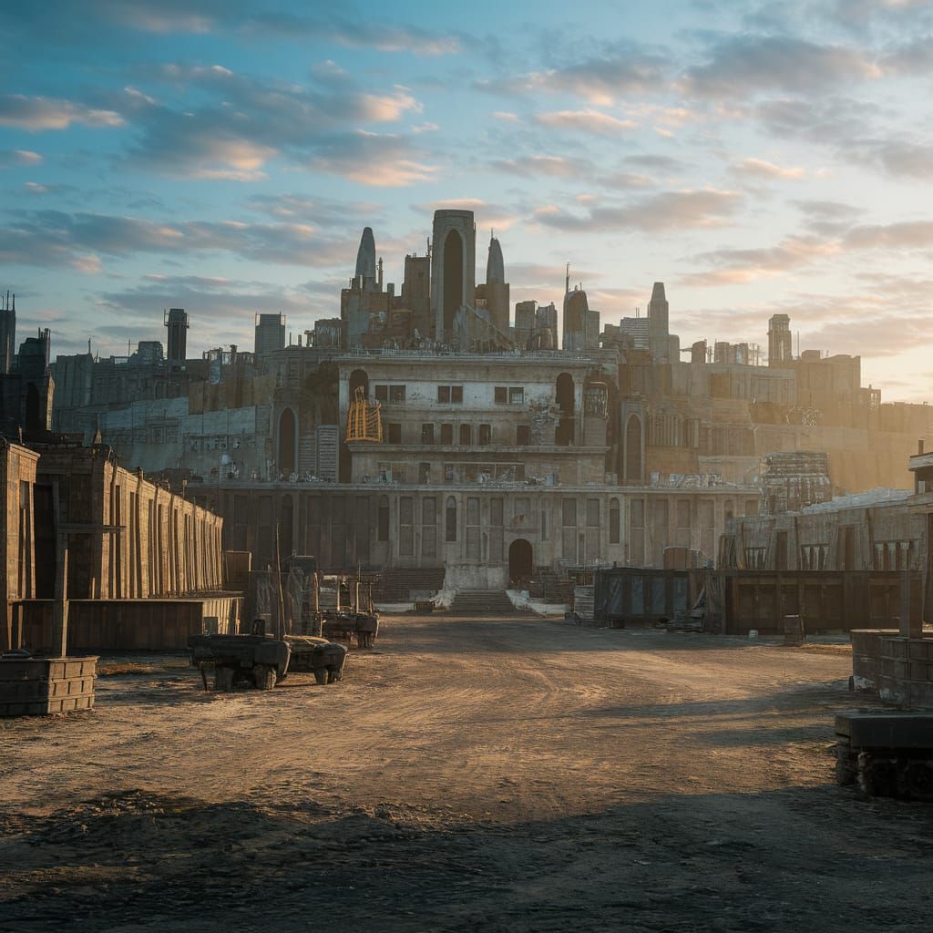 Reborn Metropolis: A Cinematic Post-Apocalyptic Ut... - AI Art