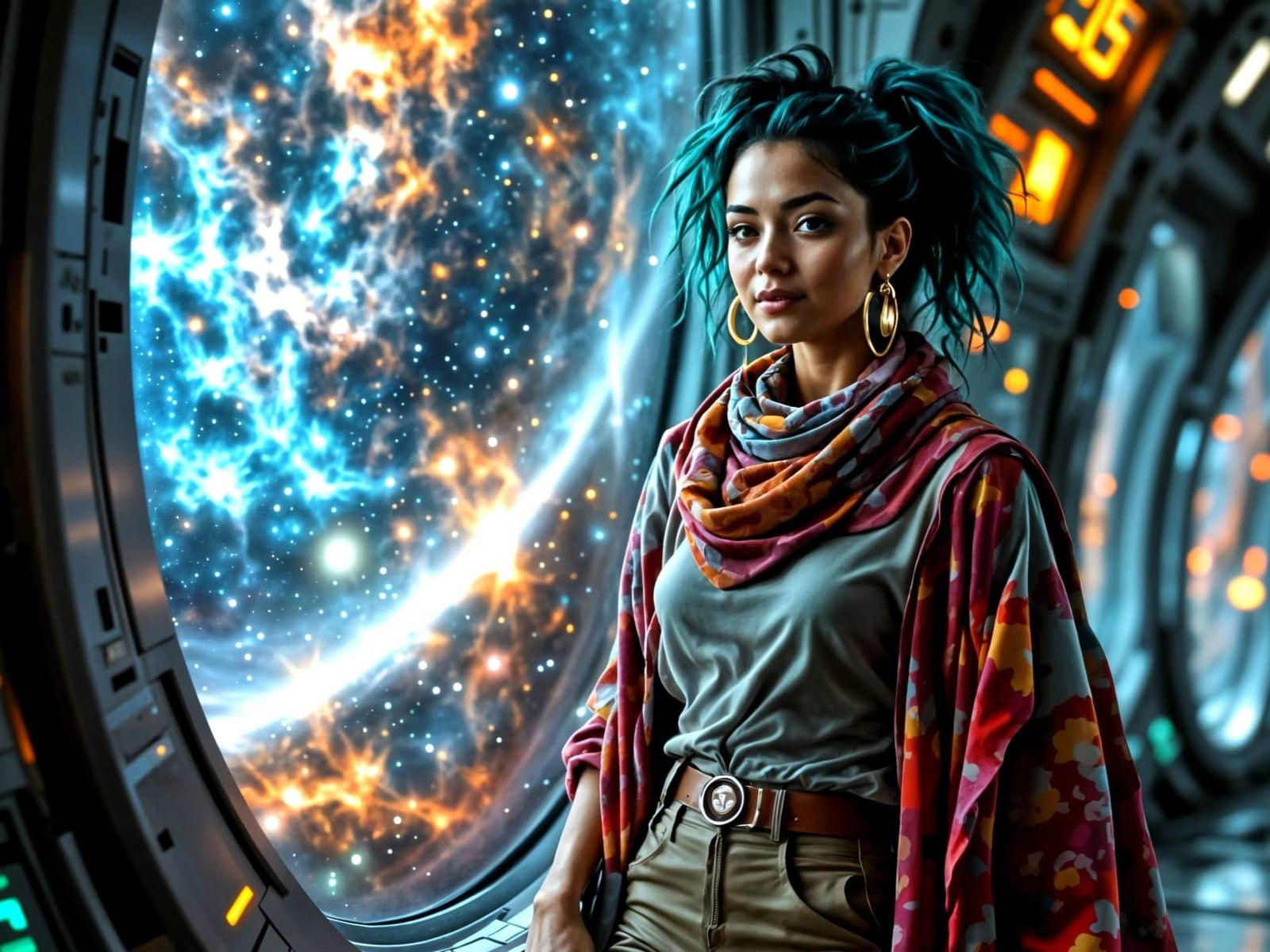 LoRA: Space Station Woman - Collection of AI Generated Art by Cyliena ...