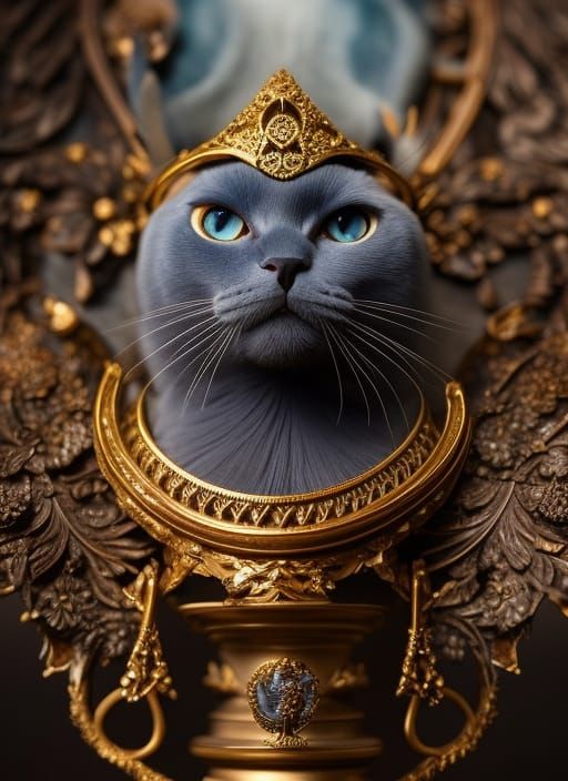Blue burmese cat - AI Generated Artwork - NightCafe Creator