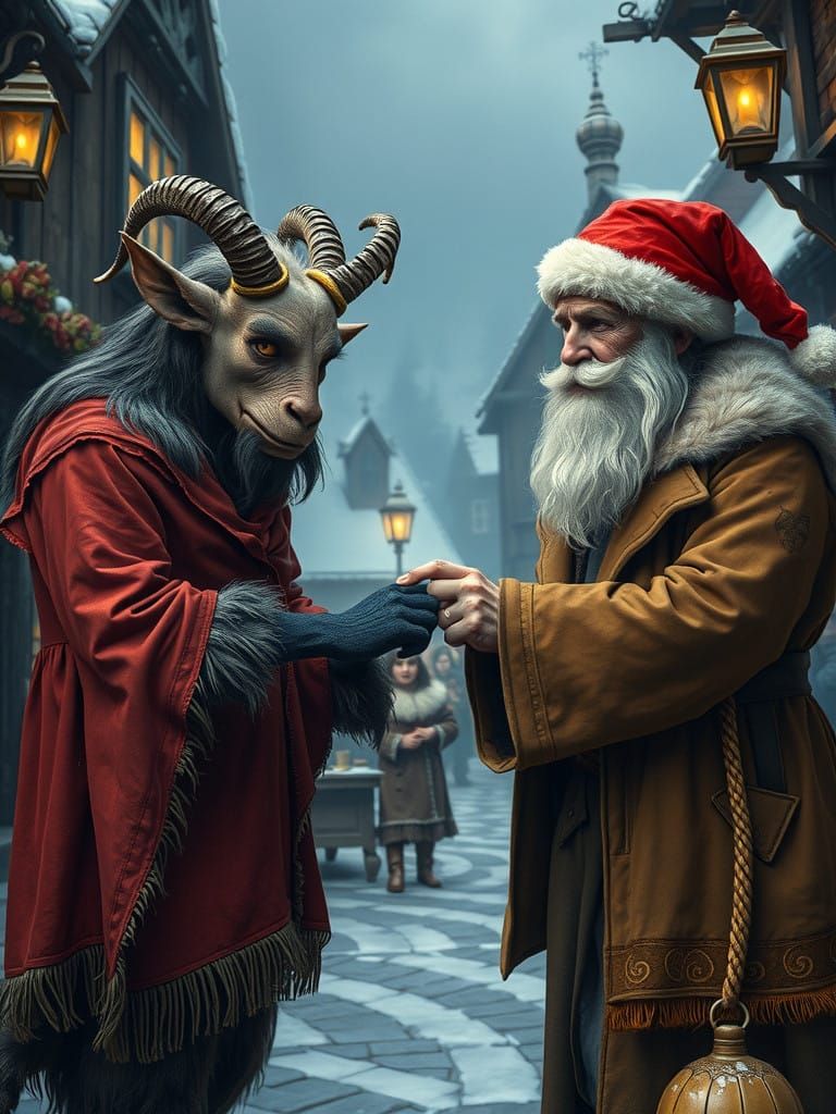 Krampus and St Nicholas - Krampus and St Nicholas