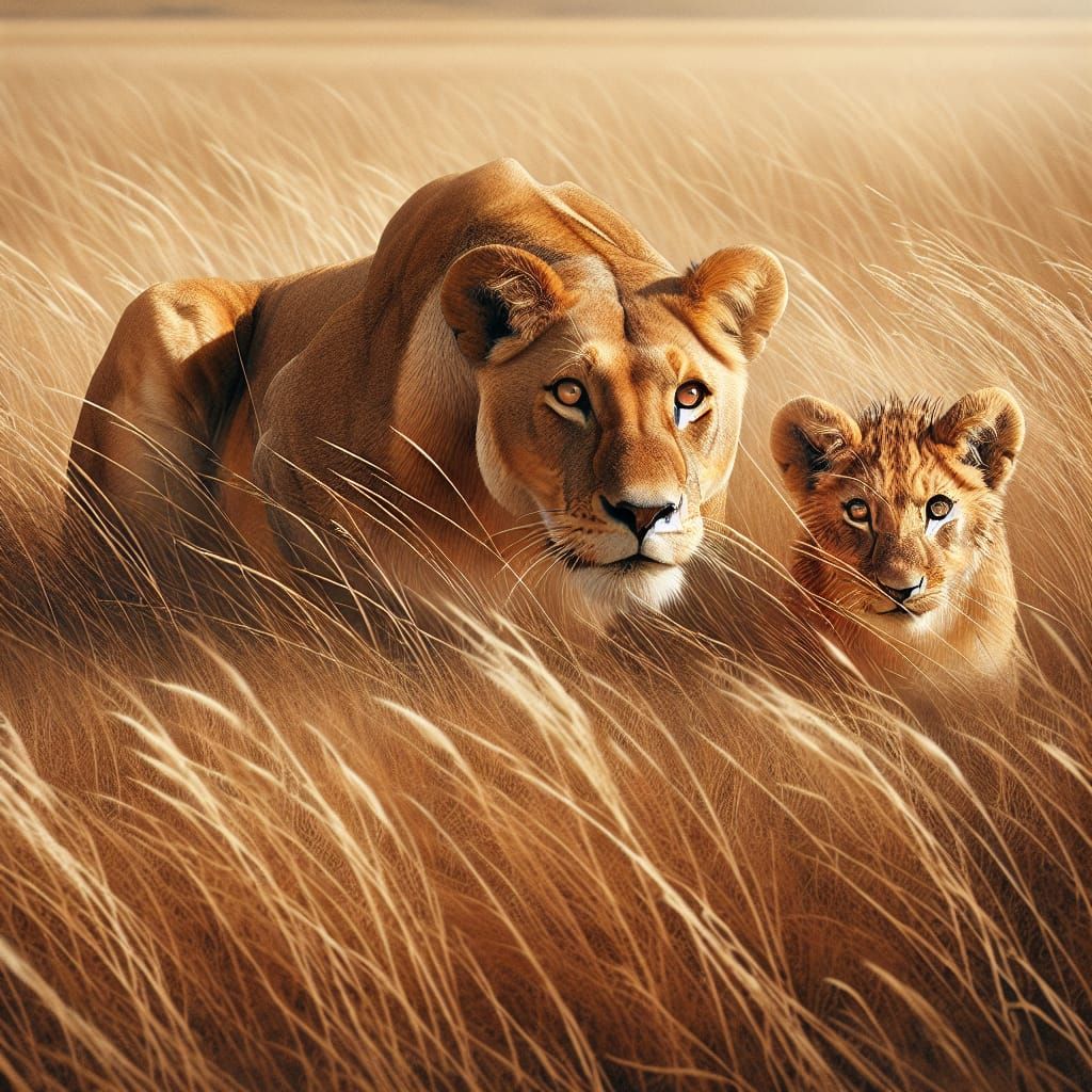 Hunting master and apprentice - AI Generated Artwork - NightCafe Creator