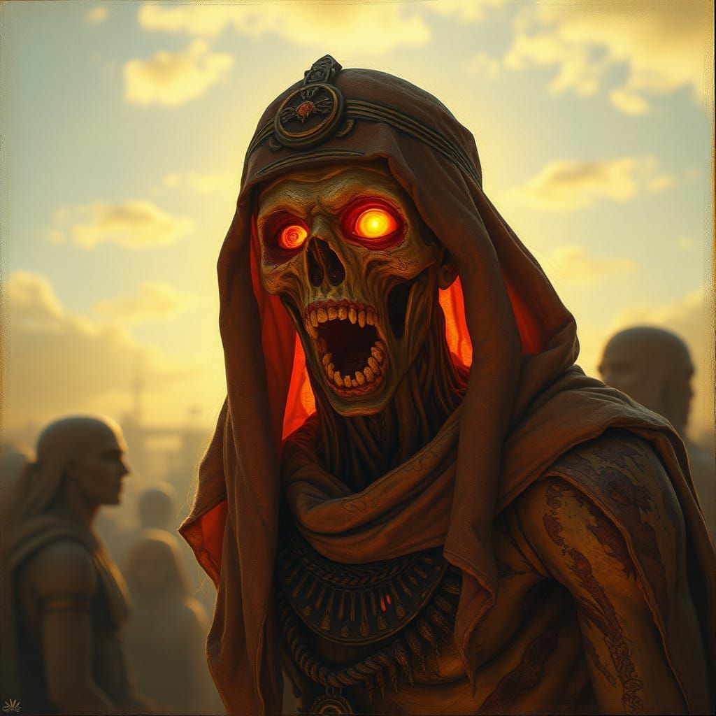 Egyptian zombie exposed to the sun - Egyptian Zombie Unveile...