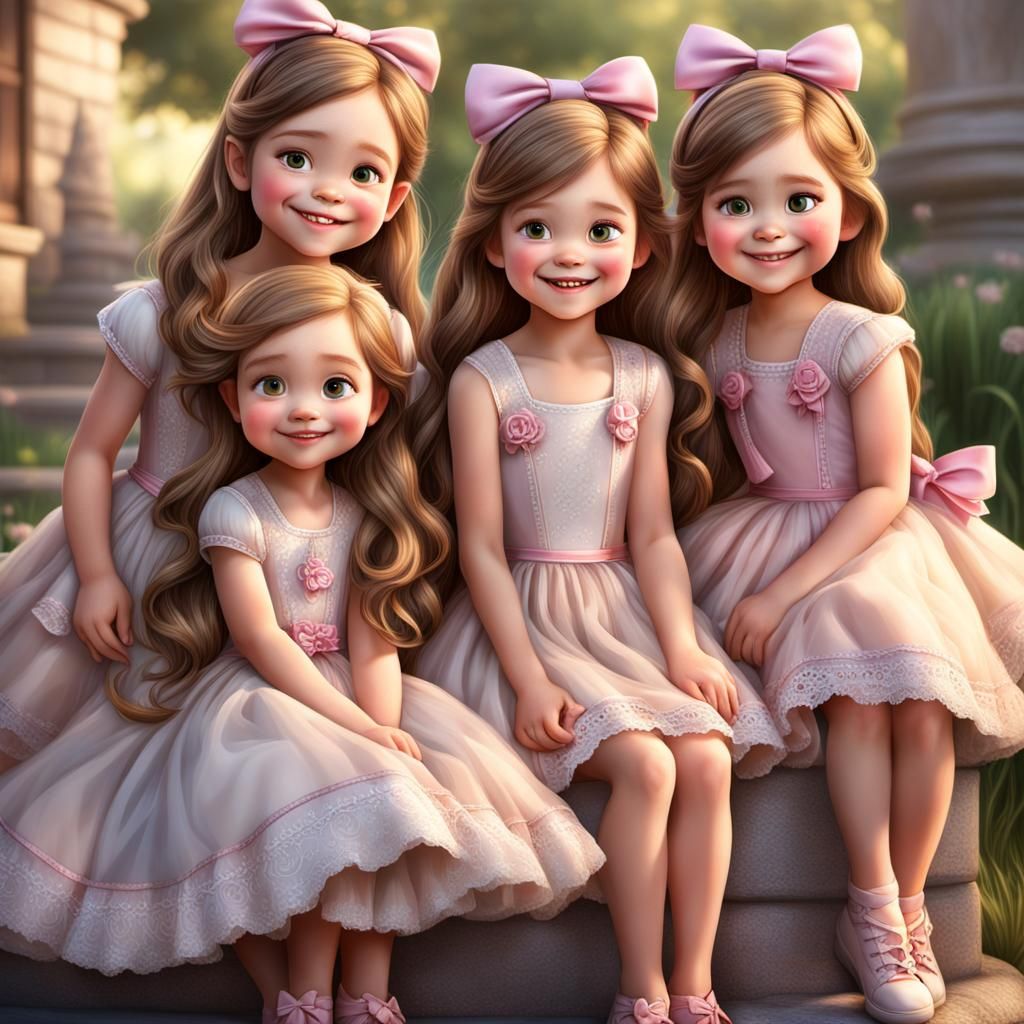 Beautiful Siblings - AI Generated Artwork - NightCafe Creator