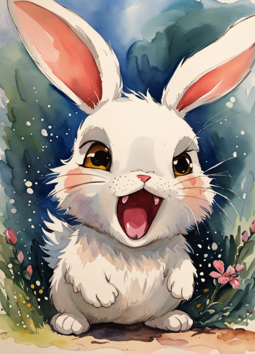 Angry Bunny - AI Generated Artwork - NightCafe Creator