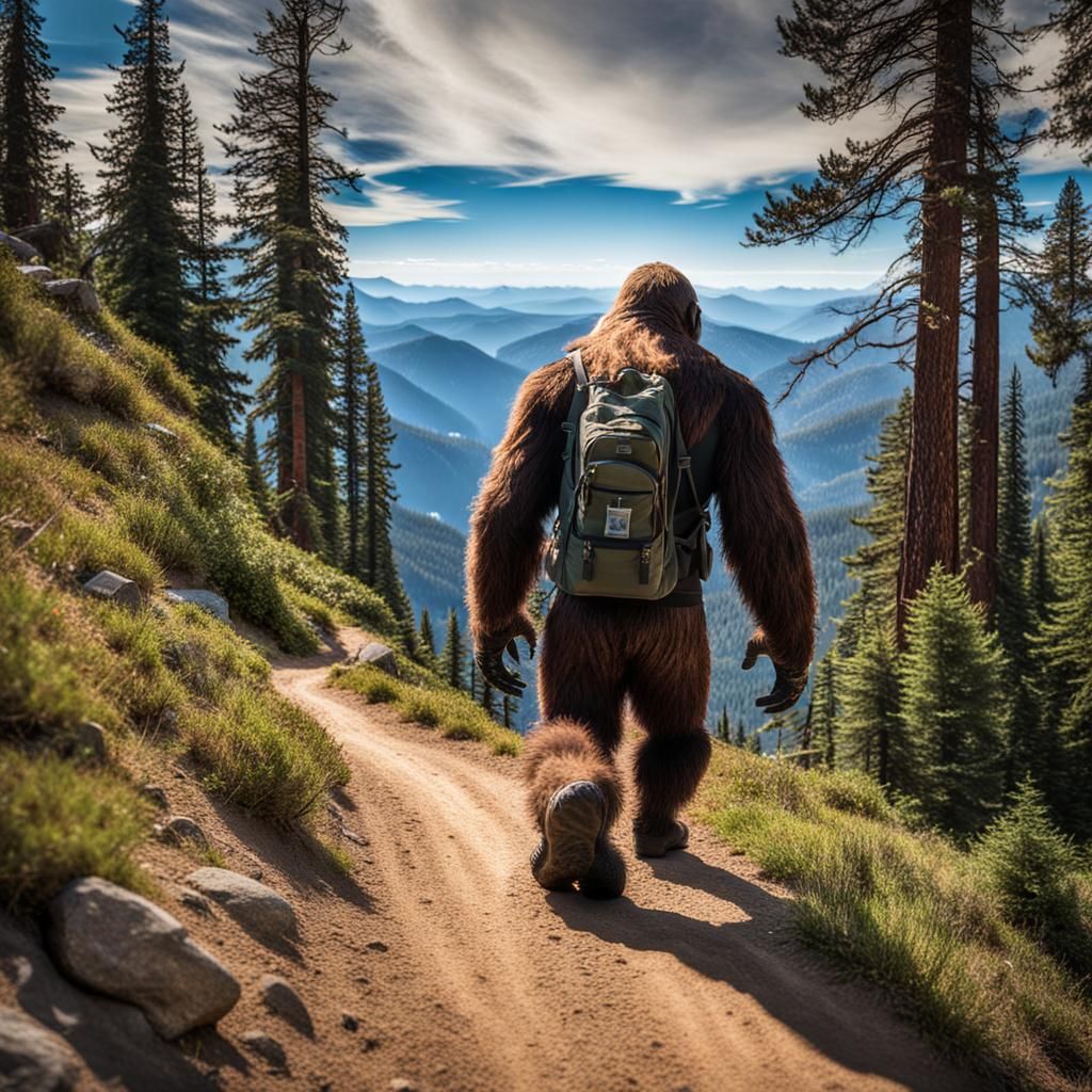 Bigfoot is real! - AI Generated Artwork - NightCafe Creator