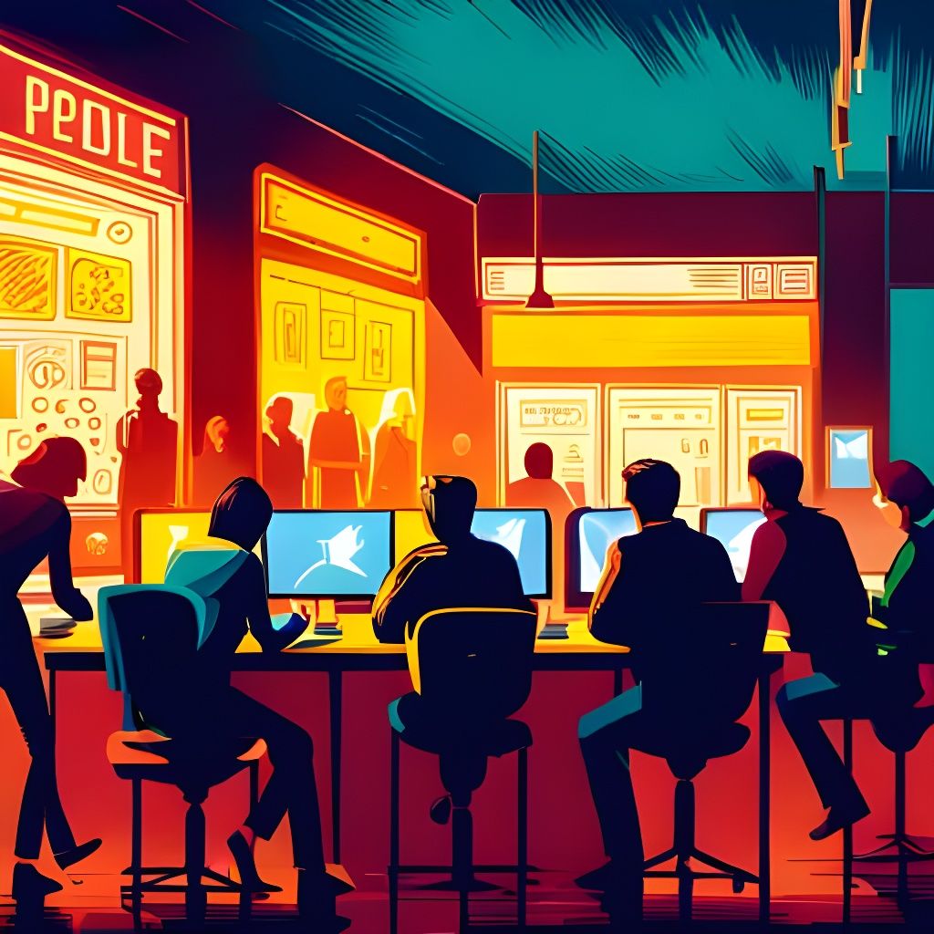 Internet Cafe #2 - AI Generated Artwork - NightCafe Creator