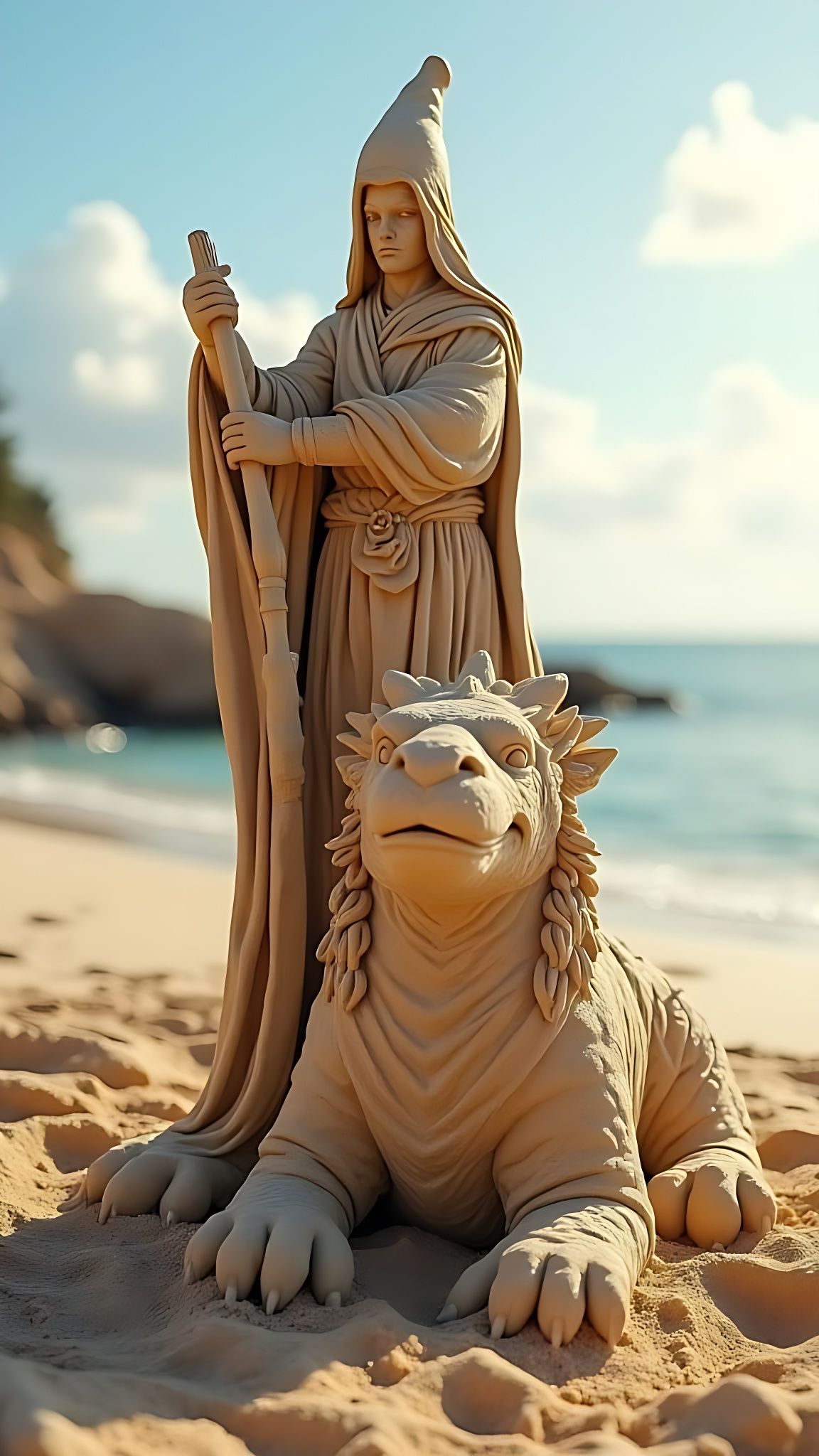 The Sand Wizard - Surreal Sand Sorcerer in a Magical Summer ...