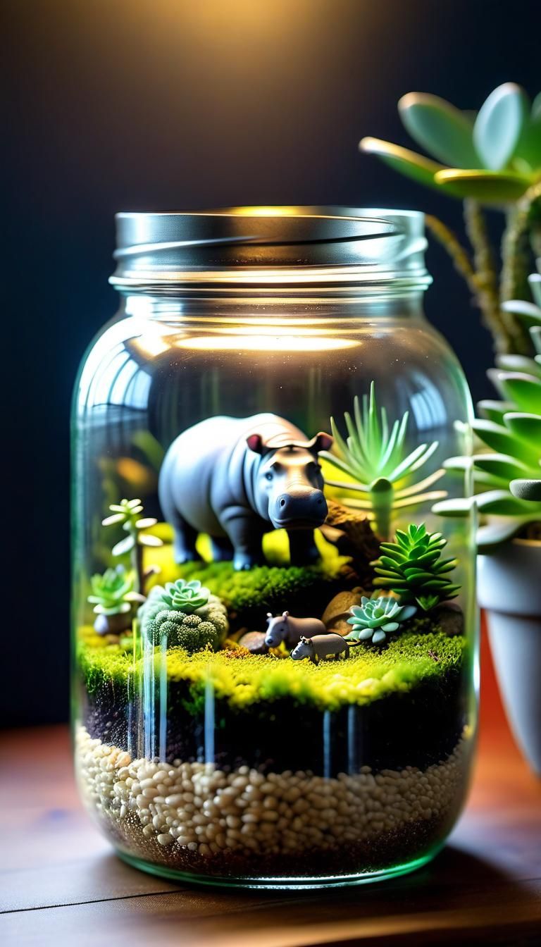 Hippo Jar III - AI Generated Artwork - NightCafe Creator