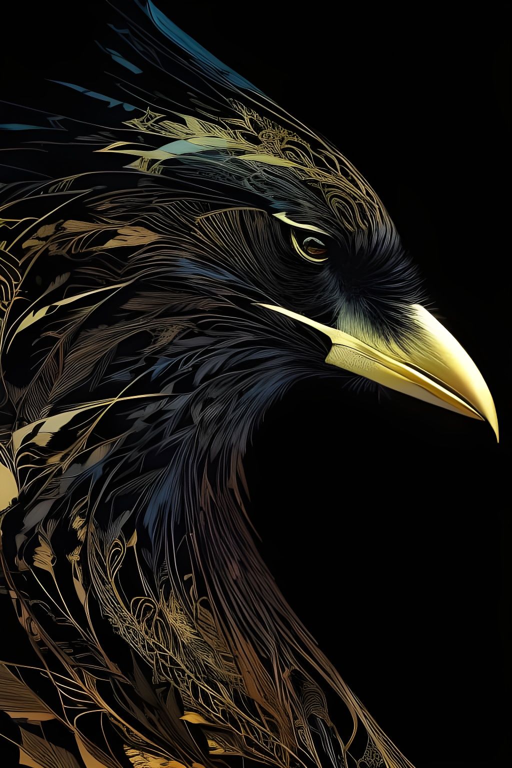 Thinking Crow - AI Generated Artwork - NightCafe Creator