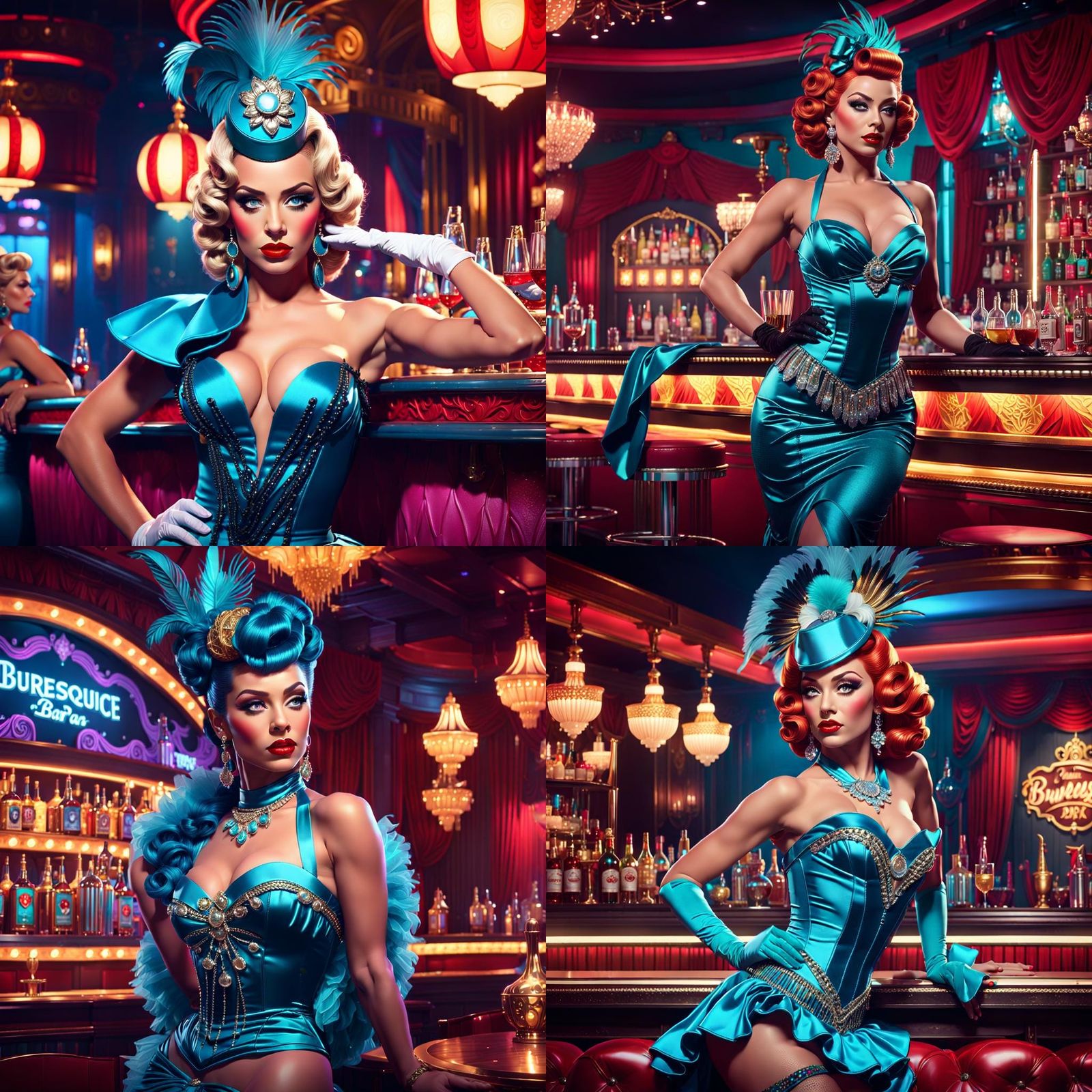 Burlesque Dancer - AI Generated Artwork - NightCafe Creator
