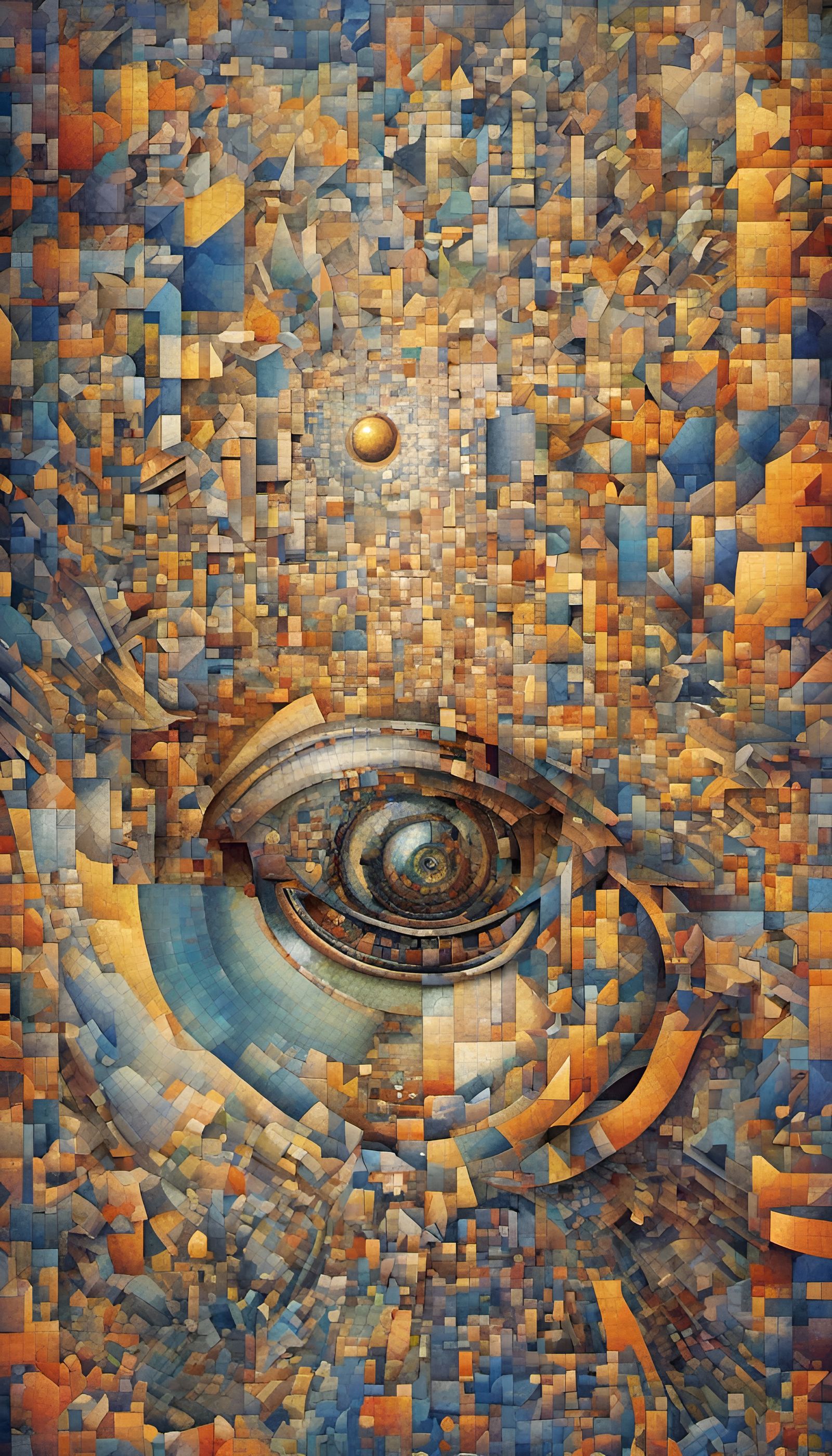 Abstract Fragmentation - AI Generated Artwork - NightCafe Creator