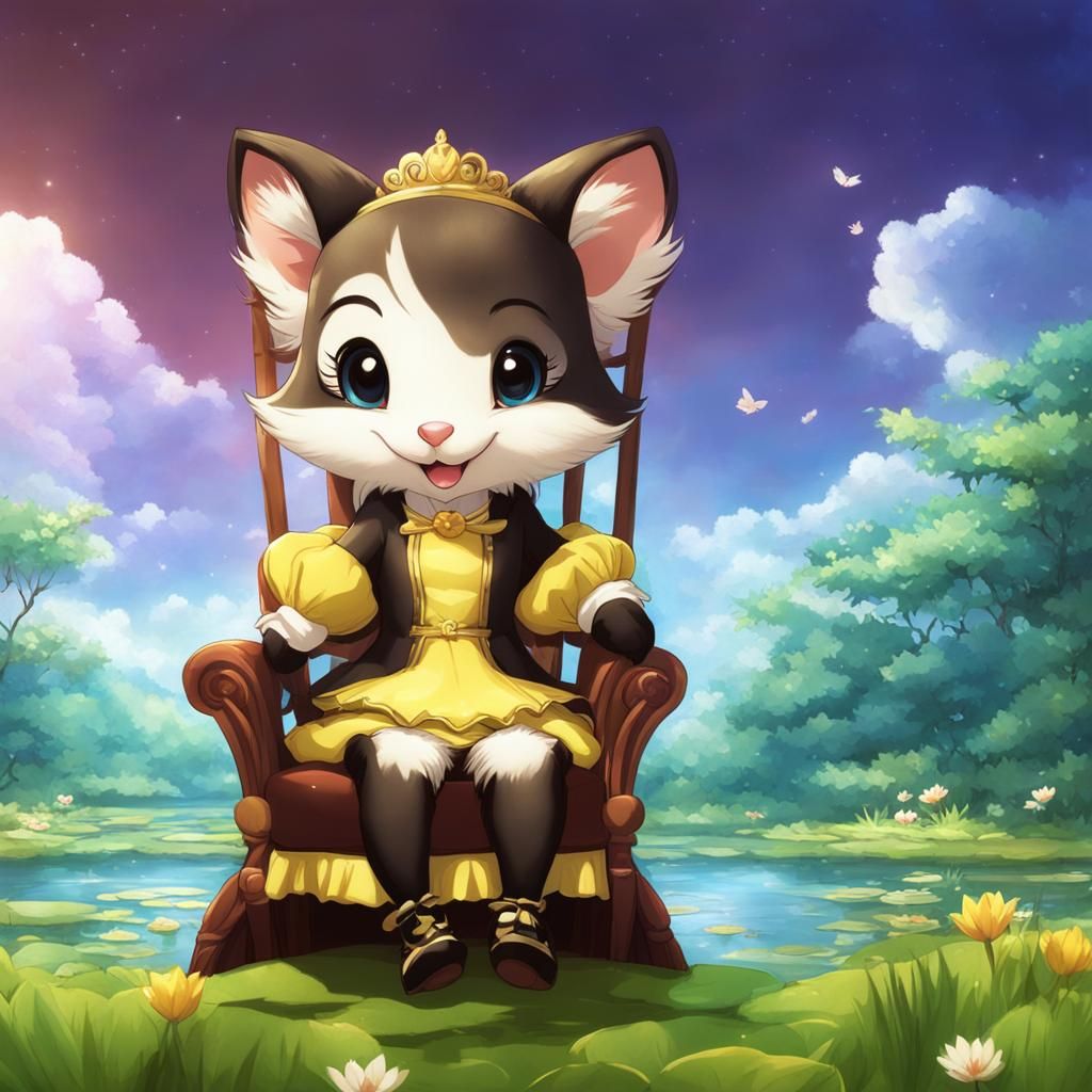 The Skunk Princess - AI Generated Artwork - NightCafe Creator