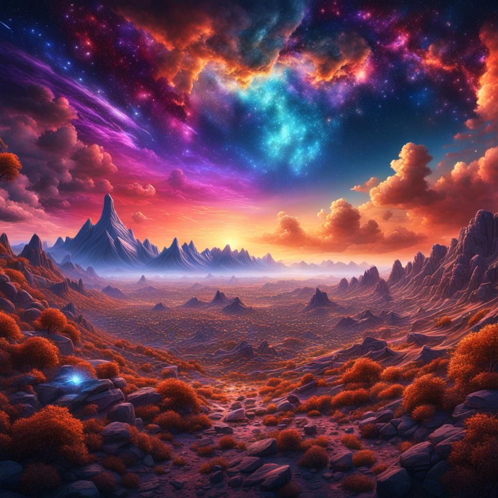 Alien Sky - AI Generated Artwork - NightCafe Creator
