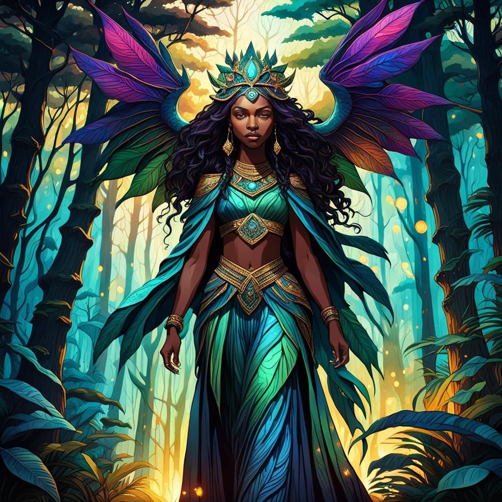 Forest goddess - AI Generated Artwork - NightCafe Creator