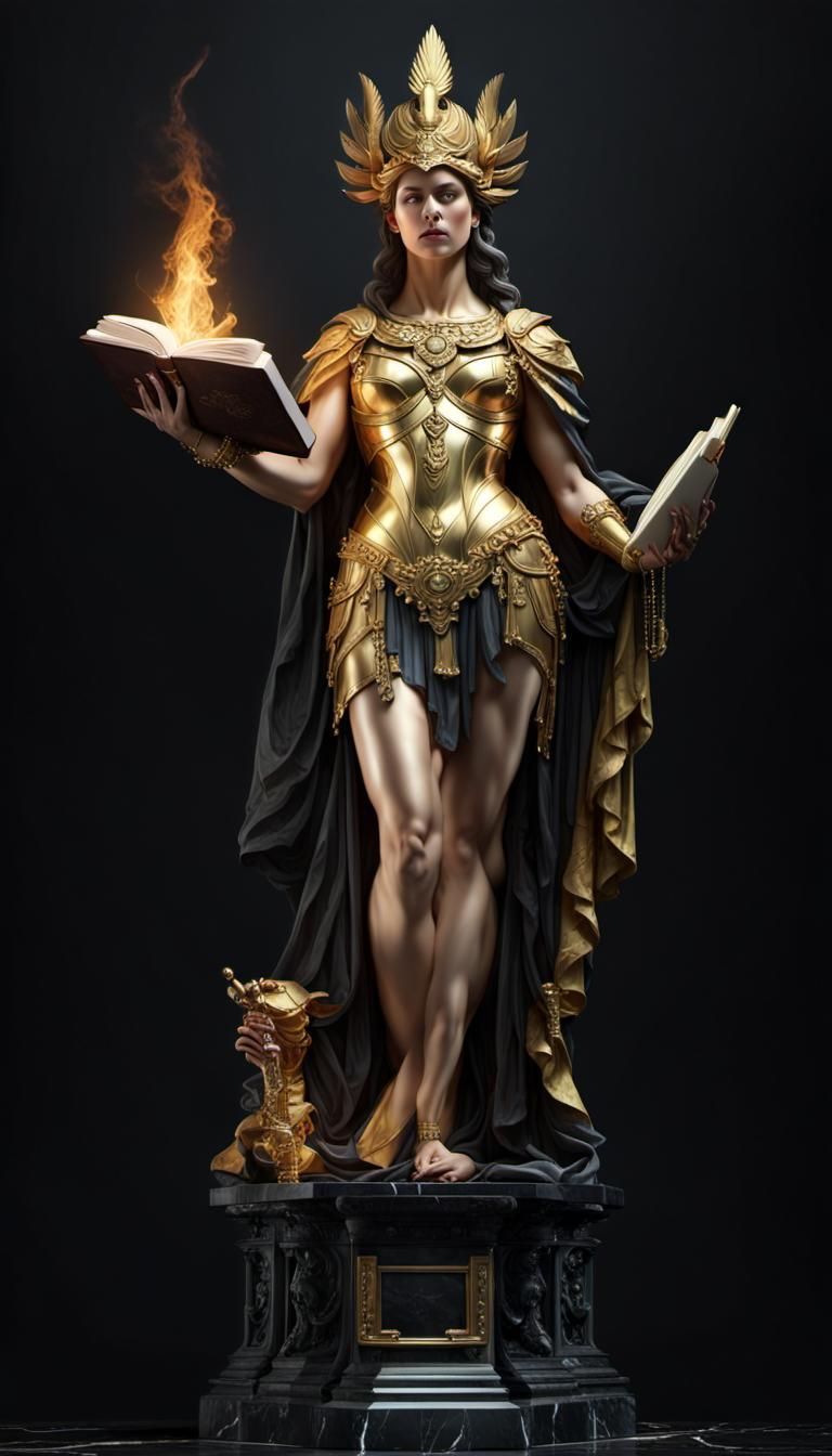 Goddess Minerva - AI Generated Artwork - NightCafe Creator