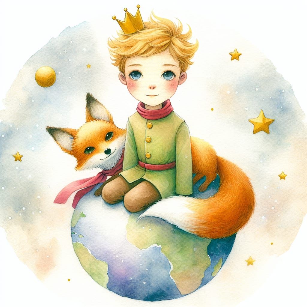 "The Little Prince" Illustration 2 - AI Generated Artwork - NightCafe ...