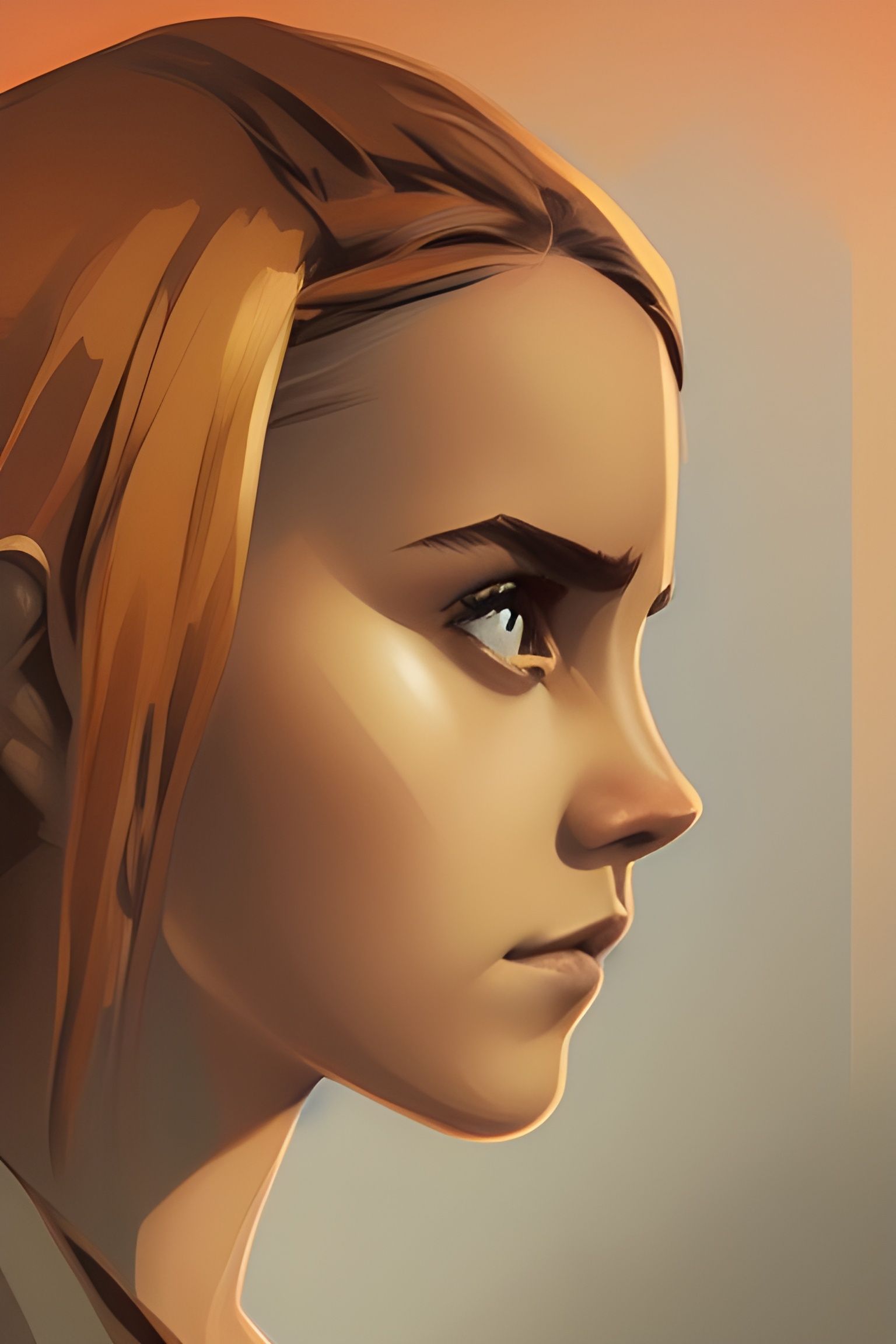 Woman Face Close Up (Side View and Clean) - AI Generated Artwork ...