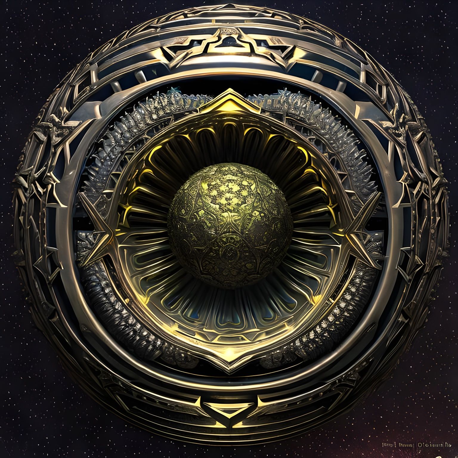 Cosmic Sphere I - AI Generated Artwork - NightCafe Creator