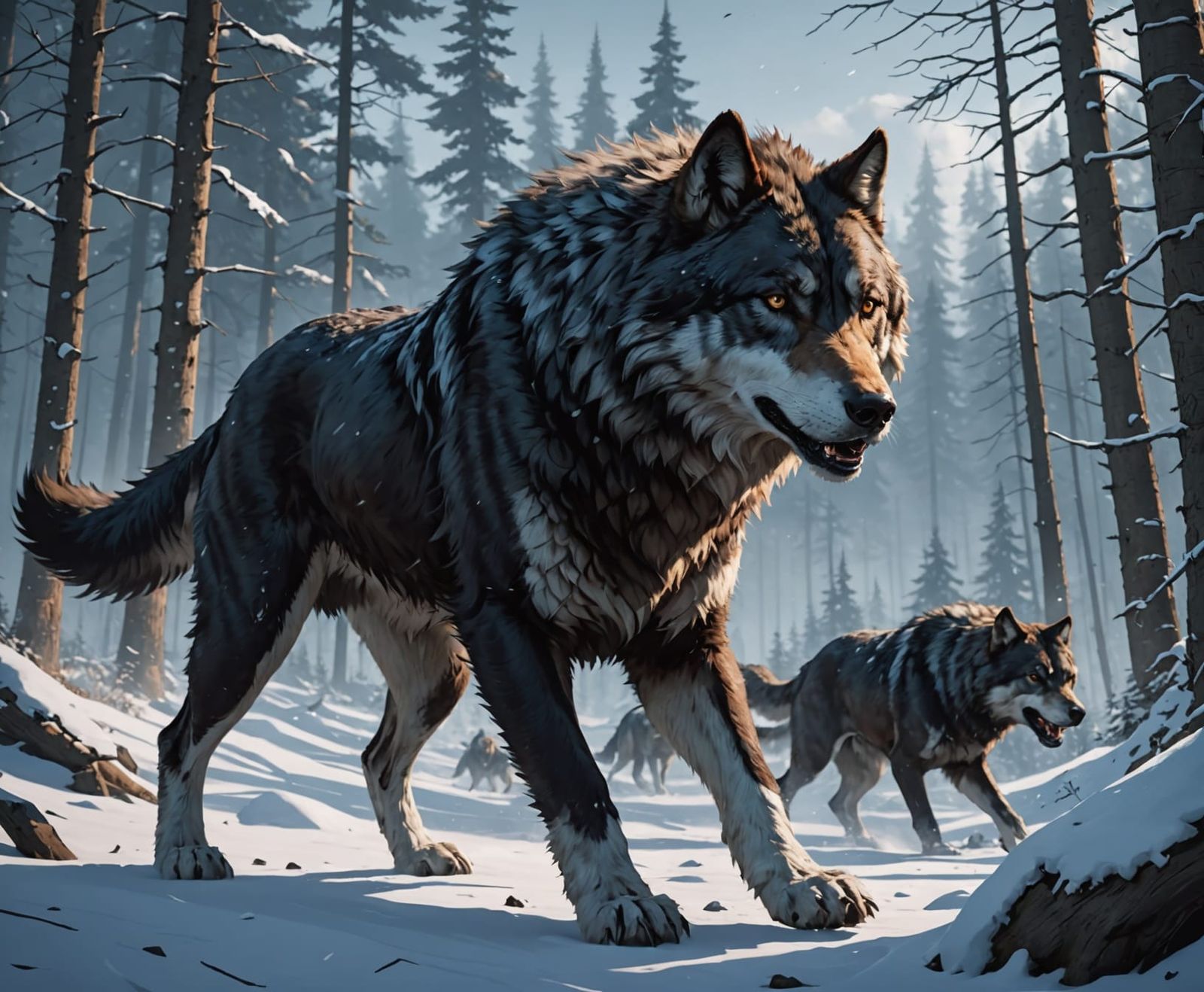 Dire wolf hunting - Dire wolf hunting