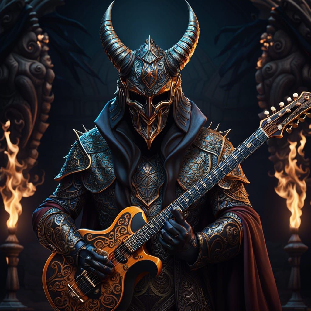 Rock ‘N’ Roll Demon - AI Generated Artwork - NightCafe Creator
