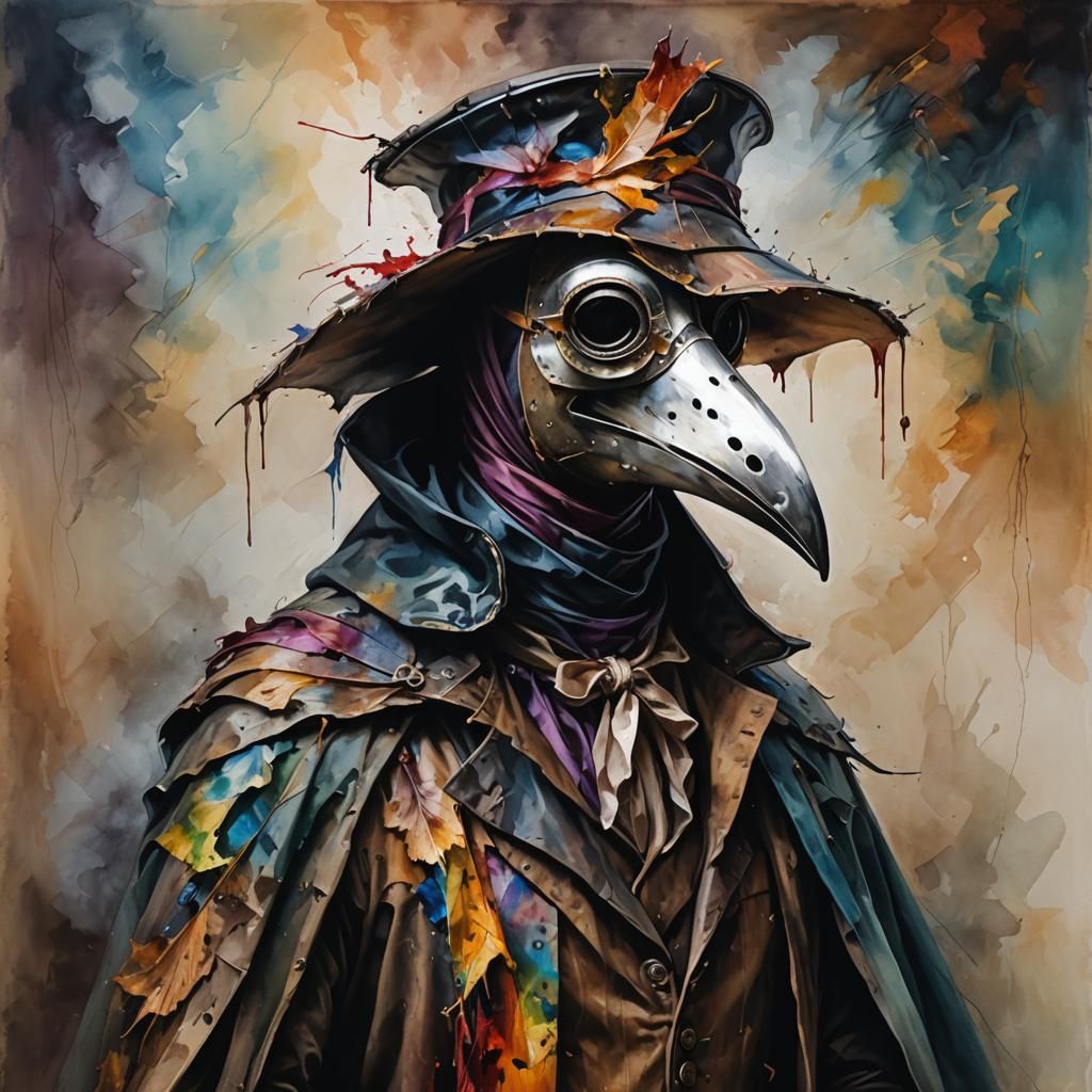 Plague Doctor During the Rainbow Death - AI Generated Artwork ...