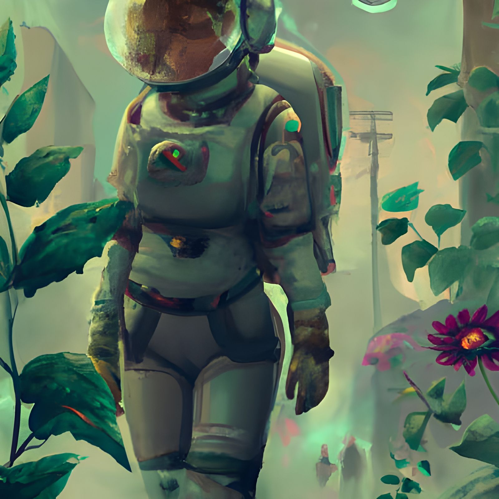The lost astronaut - AI Generated Artwork - NightCafe Creator