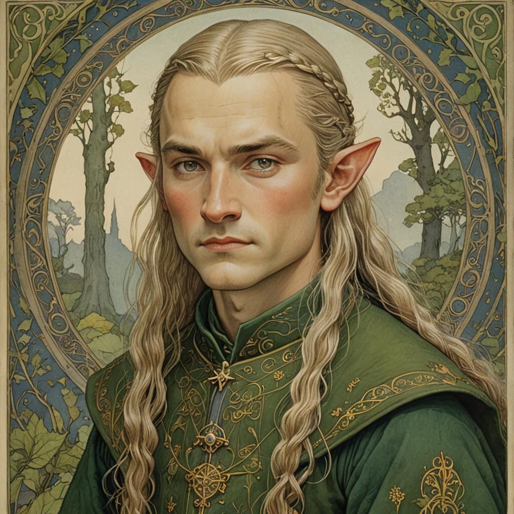 Portrait of Legolas - AI Generated Artwork - NightCafe Creator