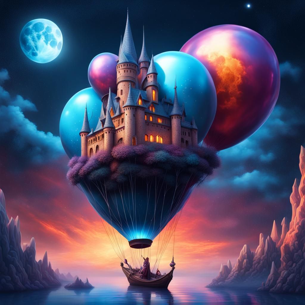 Magical Floating Castle Adventure - AI Generated Artwork - NightCafe ...