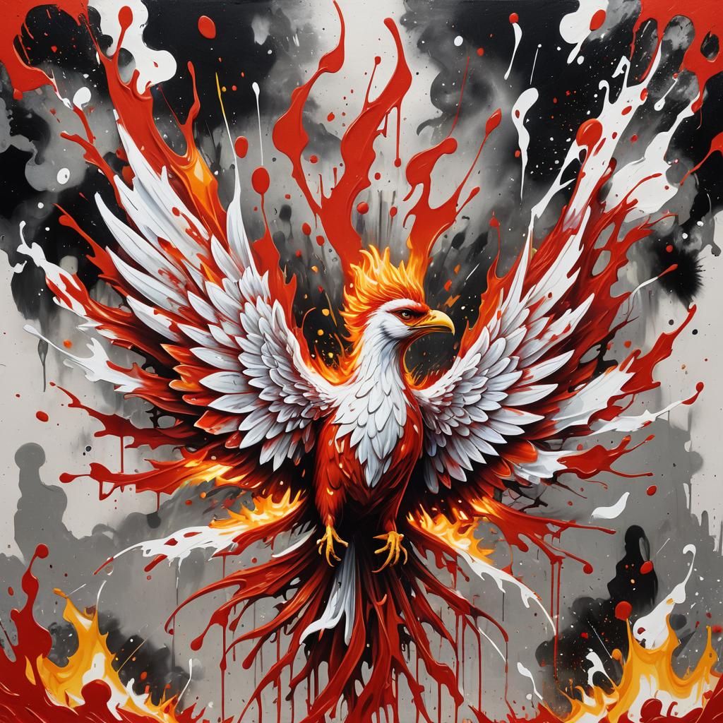 Red Phoenix - AI Generated Artwork - NightCafe Creator
