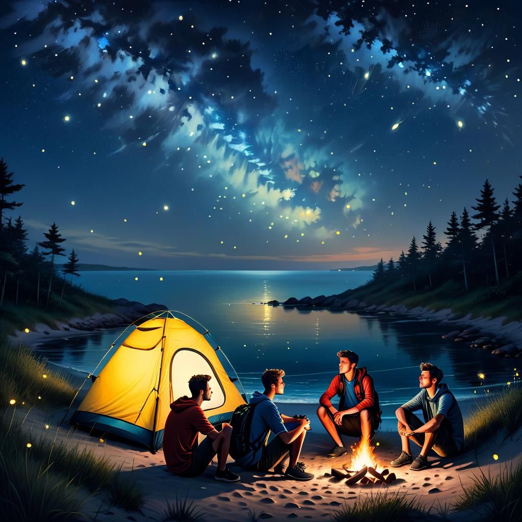 Campfire - AI Generated Artwork - NightCafe Creator