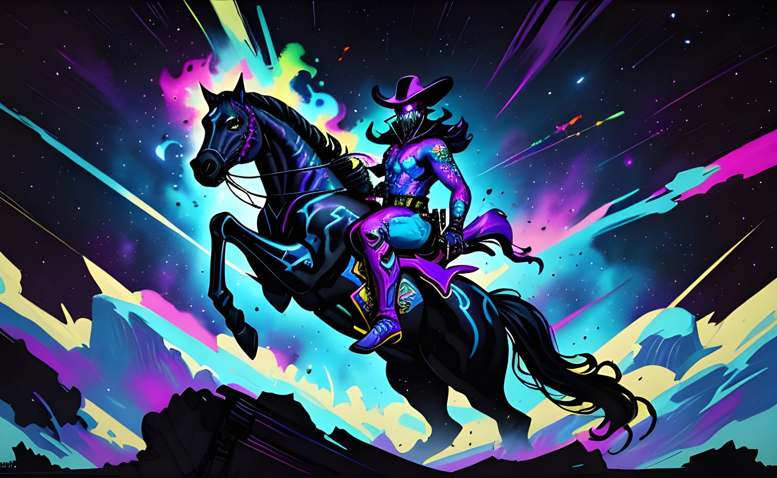 Legendary Stardust Cowboy - AI Generated Artwork - NightCafe Creator