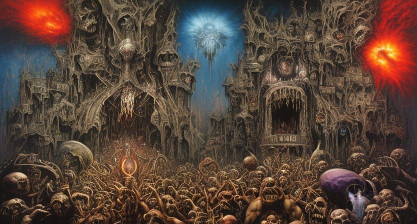 Extremely detailed and elaborate brutal death metal cover, Judgment day ...