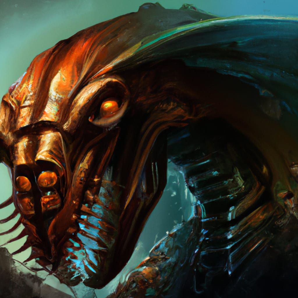 Evil Alien 1 - AI Generated Artwork - NightCafe Creator