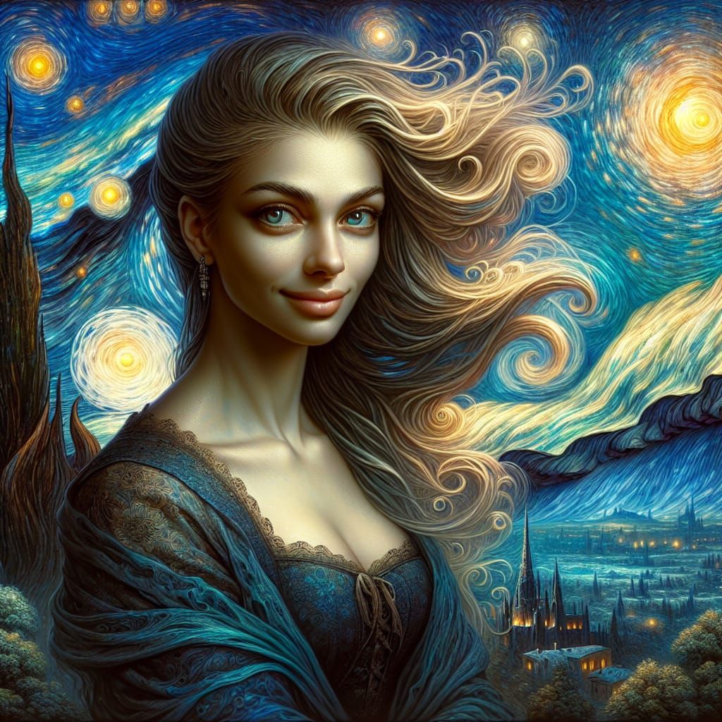 Modern Mona Lisa - AI Generated Artwork - NightCafe Creator