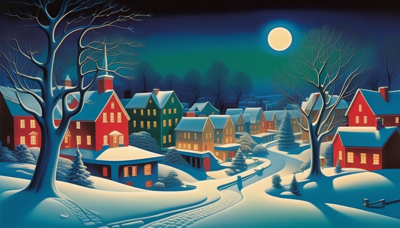 Winter nightscape series - Winter nightscape series