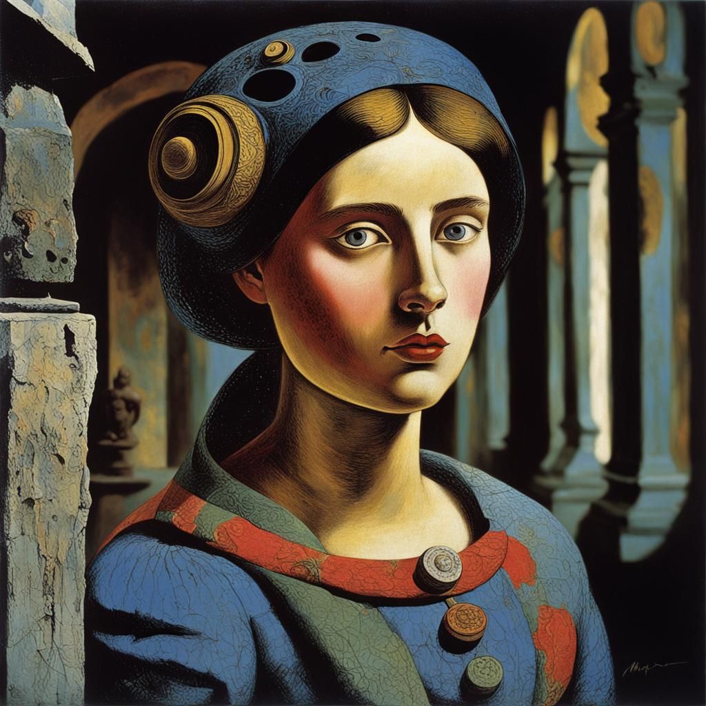 The charming young woman from Italy preferred to be observed rather ...