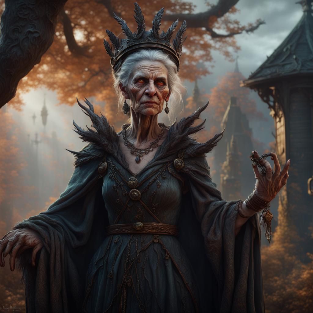 Crowning the Crone - AI Generated Artwork - NightCafe Creator