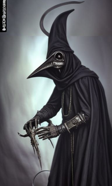 Giger Plague Doctor - AI Generated Artwork - NightCafe Creator