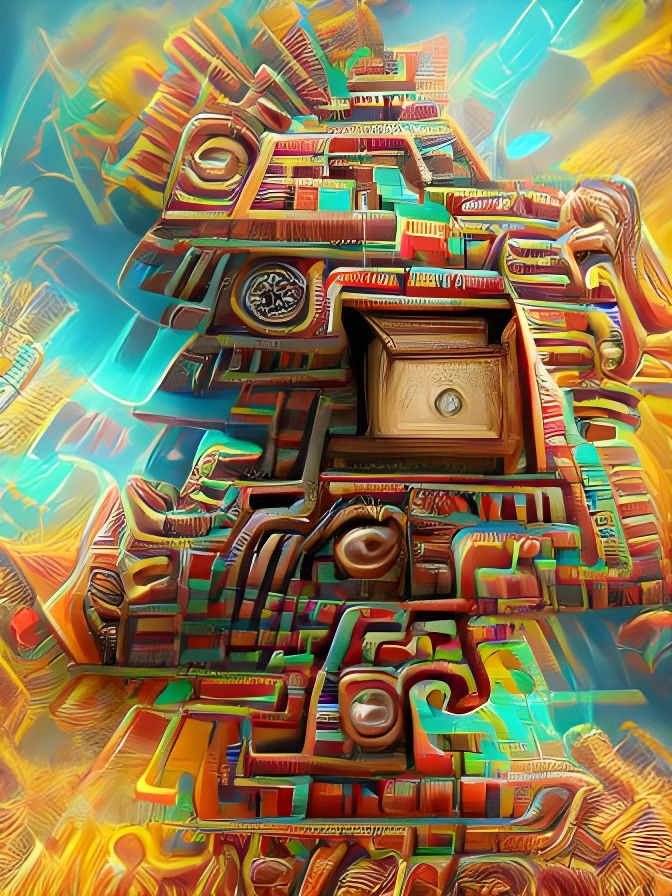Aztec Puzzle - AI Generated Artwork - NightCafe Creator