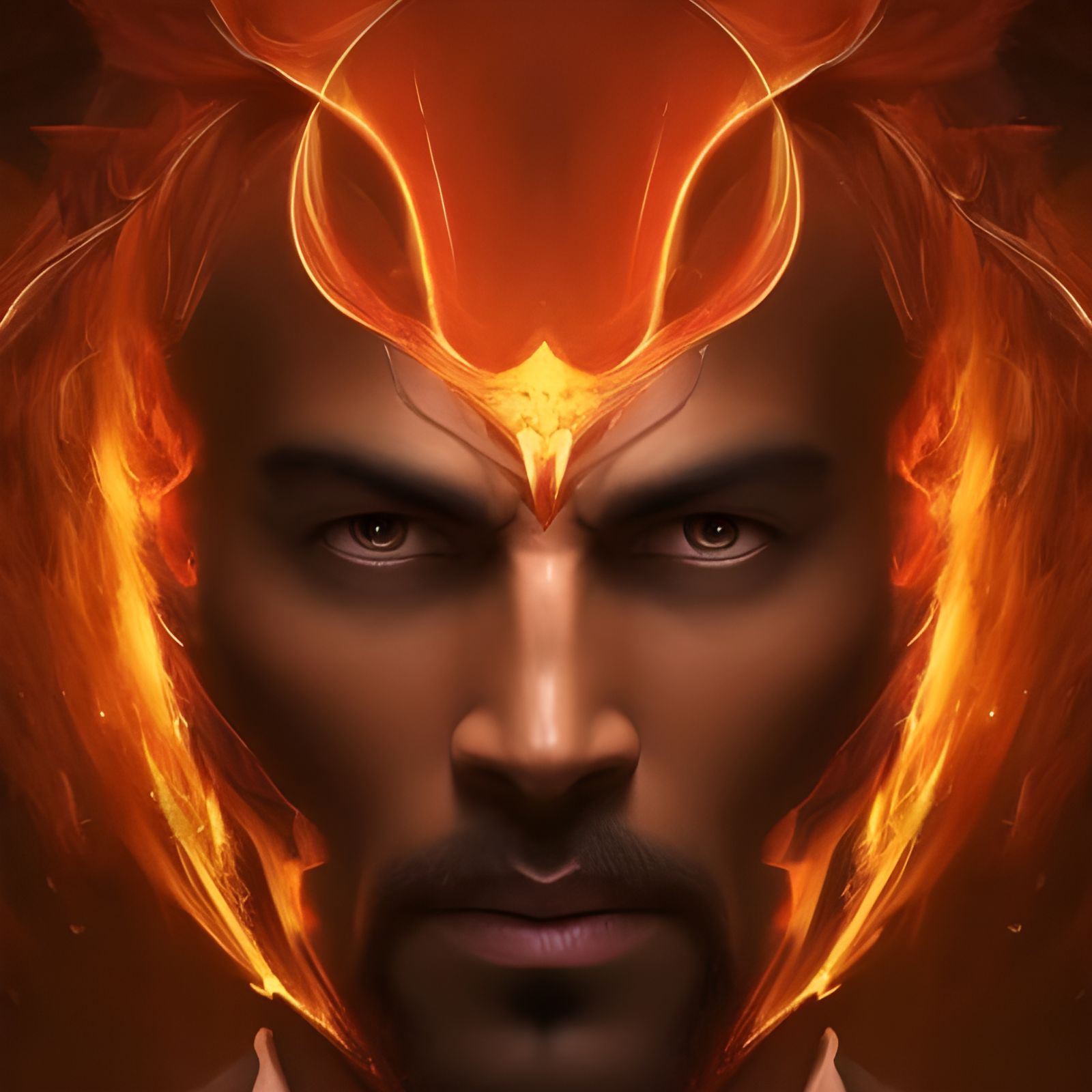 Warlock in fire - AI Generated Artwork - NightCafe Creator