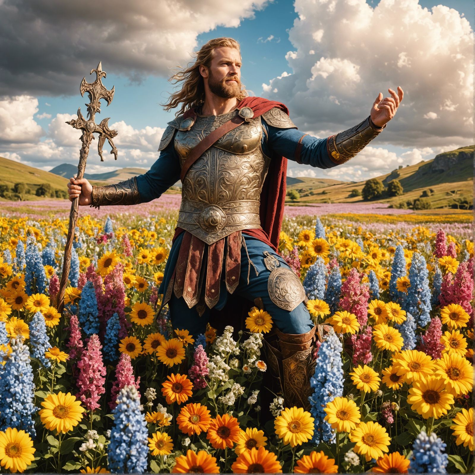 Freyr, God of sunshine and rain - AI Generated Artwork - NightCafe Creator