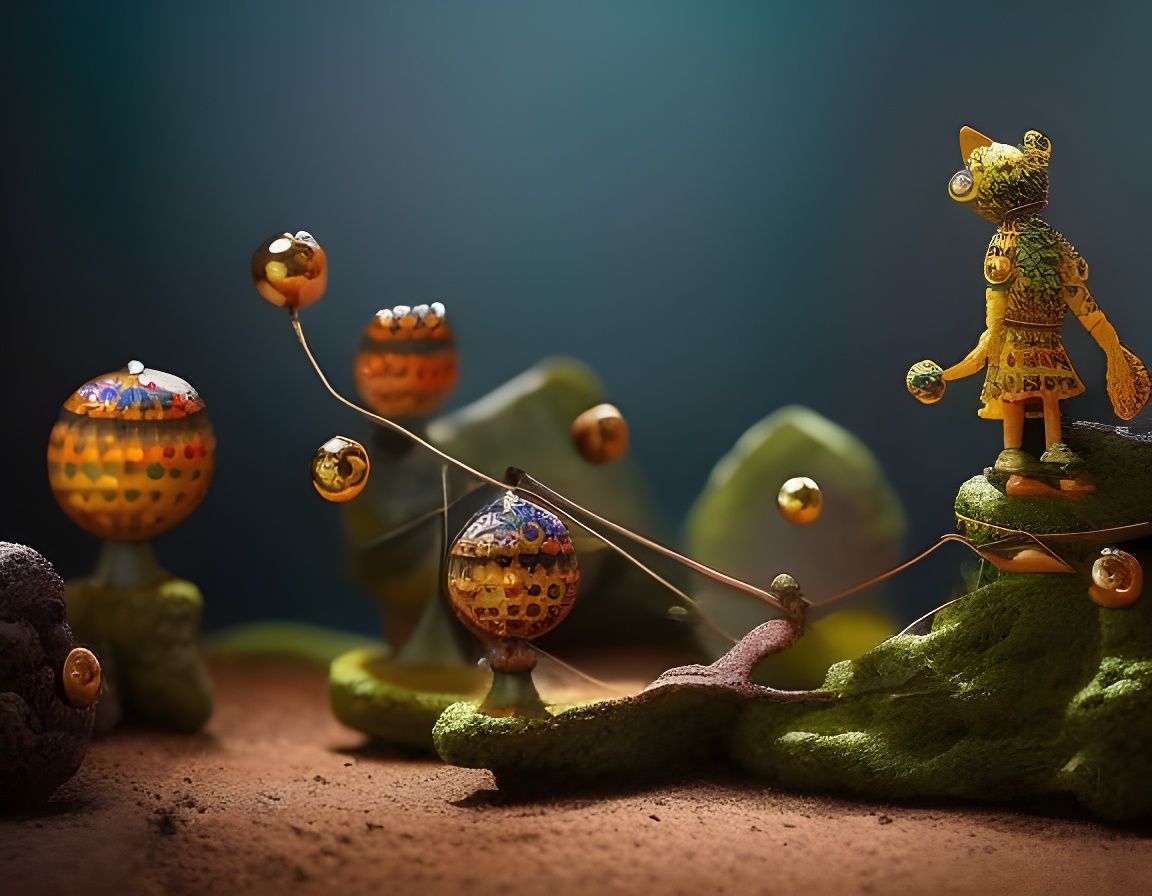 Tiny Spacy Sculptures - AI Generated Artwork - NightCafe Creator