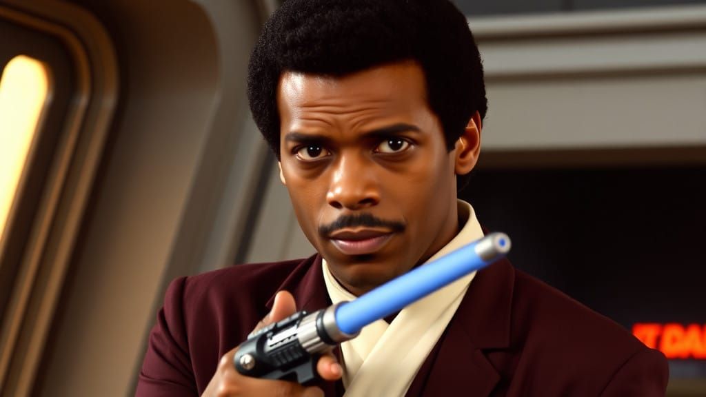A young Billy Dee Williams as Lando Calrissisn in Star Wars